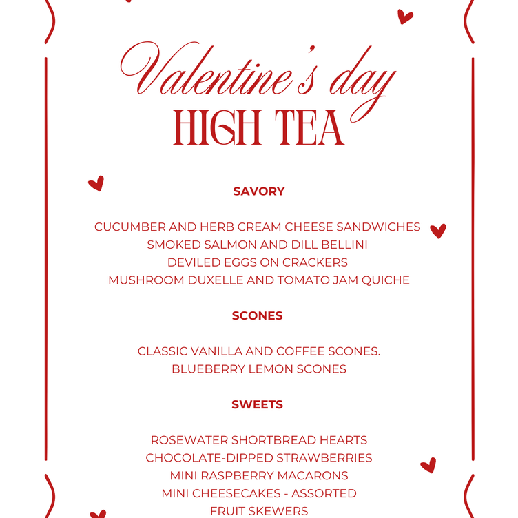 Valentine’s Day High Tea | Harrison River Valley